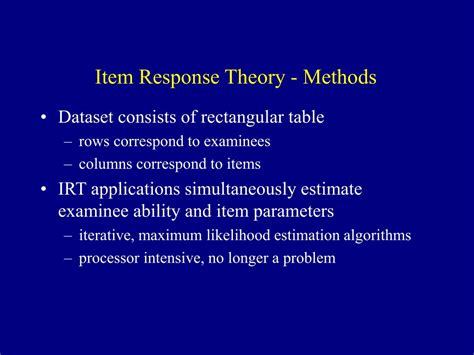 ppt item response theory powerpoint presentation free download id