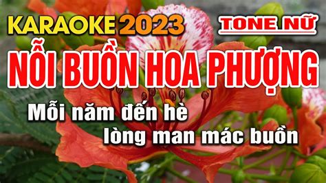 N I Bu N Hoa Ph Ng Karaoke Nh C S Ng Tone N I Beat M I D H T Nh T I An Nhi N Karaoke Youtube