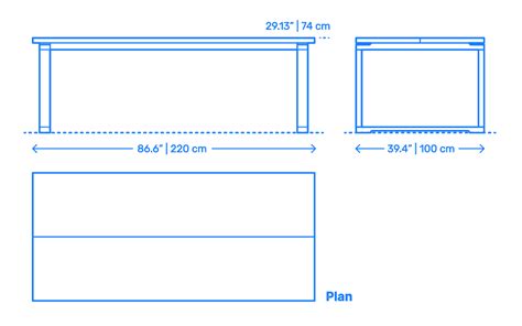 Tables Dimensions Drawings Dimensions Com