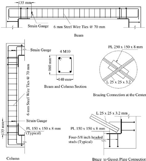 Detailing Of The Braced Rc Frame Download Scientific Diagram