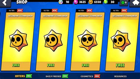 Omg Free Legendary Starr Drops Brawl Stars Update Youtube