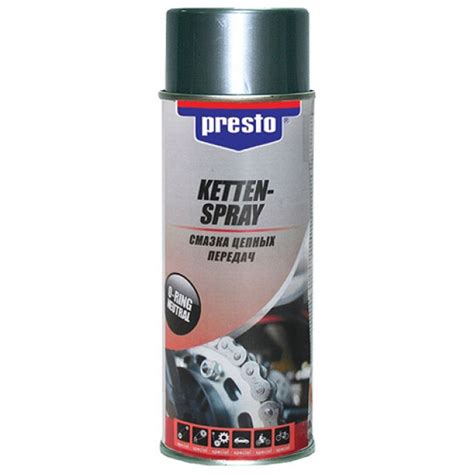 PRESTO СМАЗКА ЦЕПНЫХ ПЕРЕДАЧ 400ml
