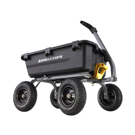 Gorilla Carts 7 Cu Ft Poly Yard Cart At
