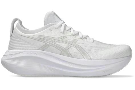 Asics Gel Nimbus 27 White Glacier Grey Men S 1011b958 100 Us