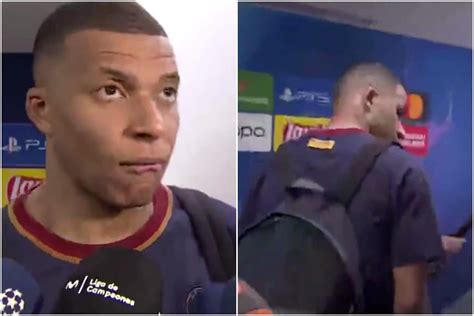Mbappé ferma lintervista e se ne va dopo PSG Borussia infastidito da
