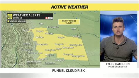 Funnel Clouds And Weak Tornado Risk Across The Prairies