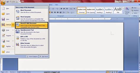 Lg Chens Life How To Open Microsoft Word 2007 File In Microsoft Word 2003