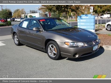 Dark Bronzemist Metallic 2003 Pontiac Grand Prix GTP Sedan Dark