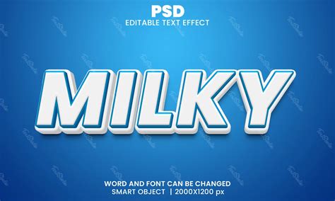 Milky Text Effect Photoshop Premium Psd File