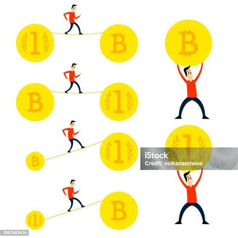 Ensemble De Dessins Animés De Monnaie Crypto Vecteurs Libres De Droits