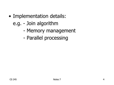 Ppt Cs 245 Database System Principles Notes 7 Query Optimization