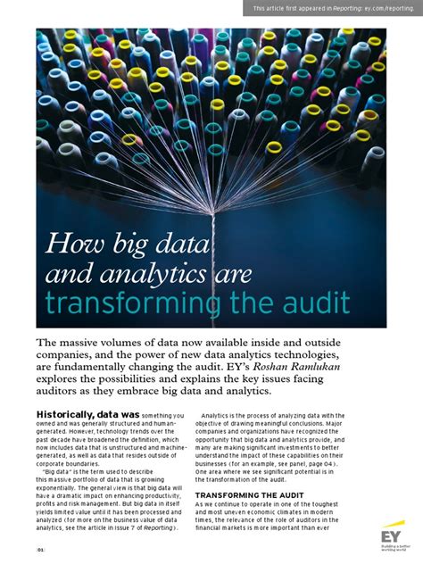 Ey Reporting Big Data Transform Audit Pdf Financial Audit Audit