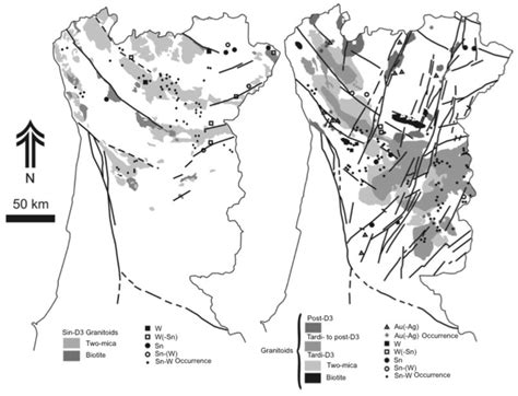 8 Sketch Showing The Main Mineralization Systems Spatial Distribution Download Scientific