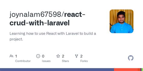 GitHub Joynalam React Crud With Laravel Learning How To Use React With Laravel To Build