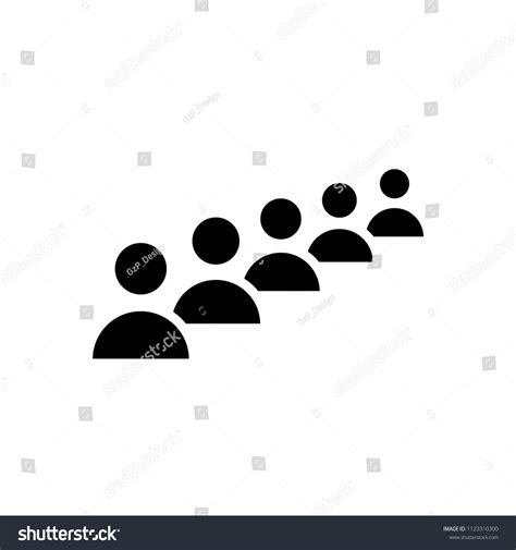 Headcount Icon Vector Illustration Stock Vector Royalty Free
