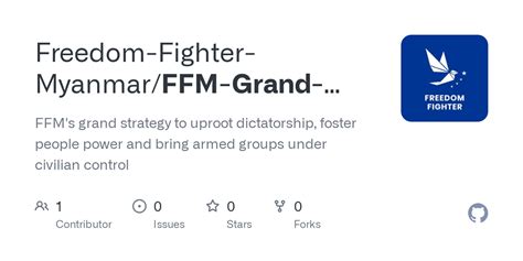 GitHub Freedom Fighter Myanmar FFM Grand Strategy FFM S Grand
