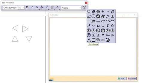 Showing Rougness Symbol As Triangles Dassault Catia Products Eng Tips