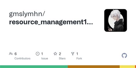 Github Gmslymhn Resource Management Main