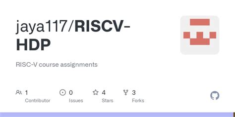 Github Jaya117riscv Hdp Risc V Course Assignments Vlsi System Design