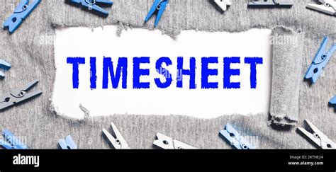 Text Showing Inspiration Timesheet Business Idea Graphical Representation Of Period Time On