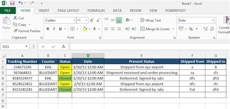 create auto courier tracking in excel vba by crazy itsme