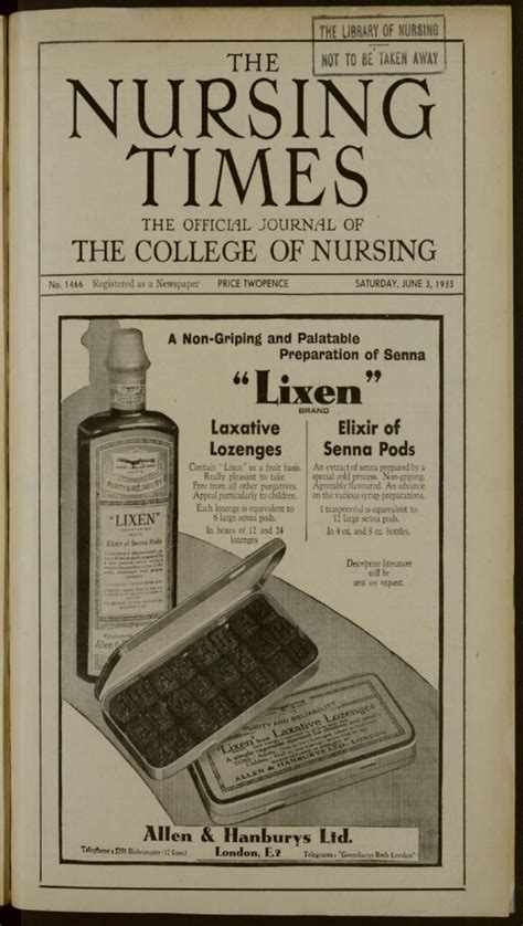 Issue 1466 1933 06 03 Nursing Times