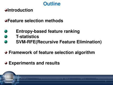 Ppt A Genetic Algorithm Based Method For Feature Subset Selection