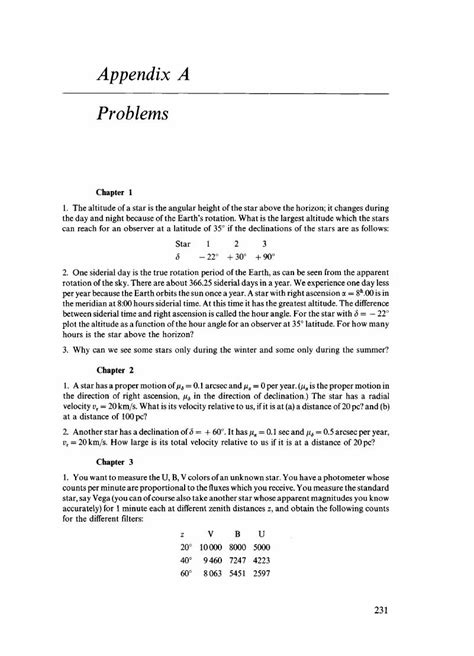 Problems A Introduction To Stellar Astrophysics