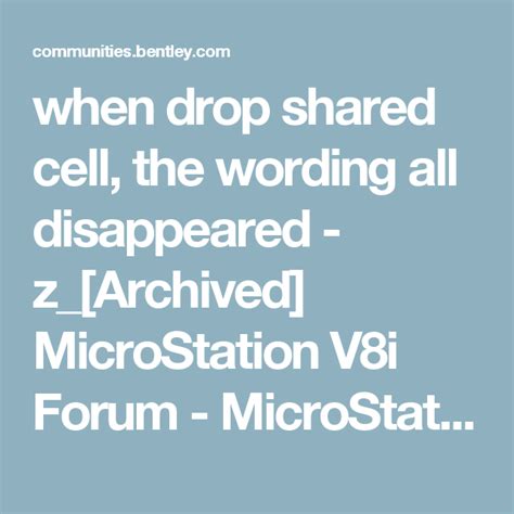Discover The Magic Of Shared Cells In Microstation V8i
