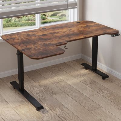 Inbox Zero Daycia Height Adjustable L Shape Standing Desk Reviews