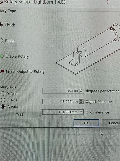 Neje 4 Max 4 Axis Selecting The A Axis It Burns At The End Or At The