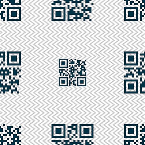 Nền Kết Cấu Hình Học Mô Hình Liền Mạch Với Dấu Hiệu Biểu Tượng Mã Qr