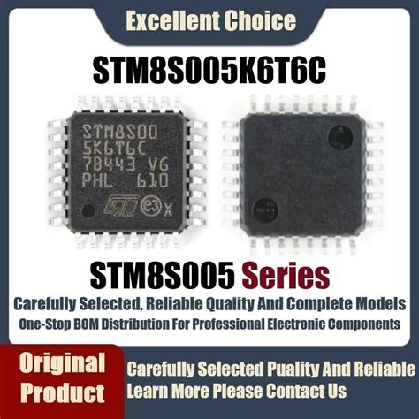 5pcs Lot Original Genuine Stm8s005k6t6c Tm8s005k6t6 Stm8s005 K6t6c Stm8s00 5k6t6c Package Lqfp