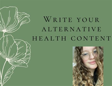 Write Your Alternative Health Content By Tsparke Fiverr