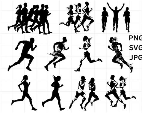 Running Svg Bundle Runner Svg Running Silhouette Runner Silhouette