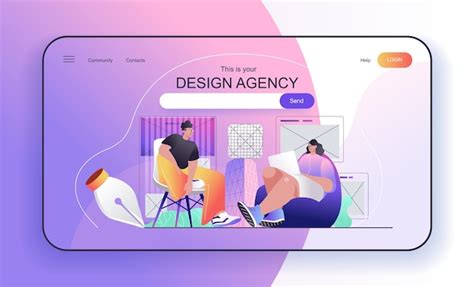 Premium Vector Set Of Landing Page Template For Web And App Development Ui Design Seo