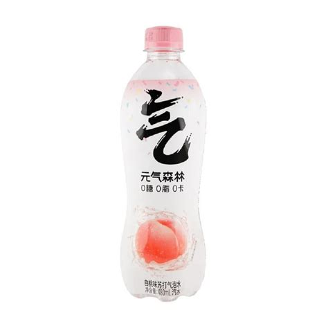 元气森林 白桃味苏打气泡水480ml Weee