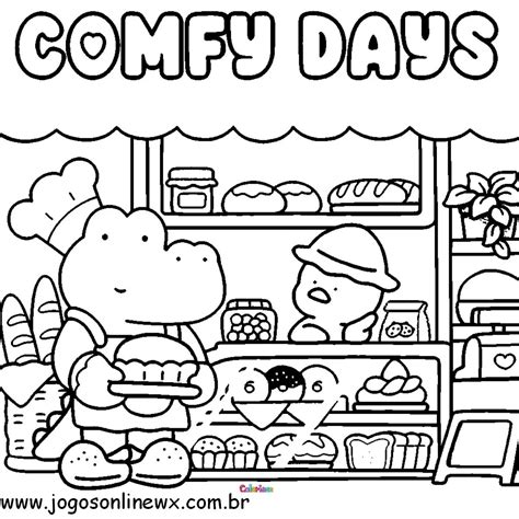 Livro Comfy Days Livro De Colorir Para Adultos E Adolescentes 50