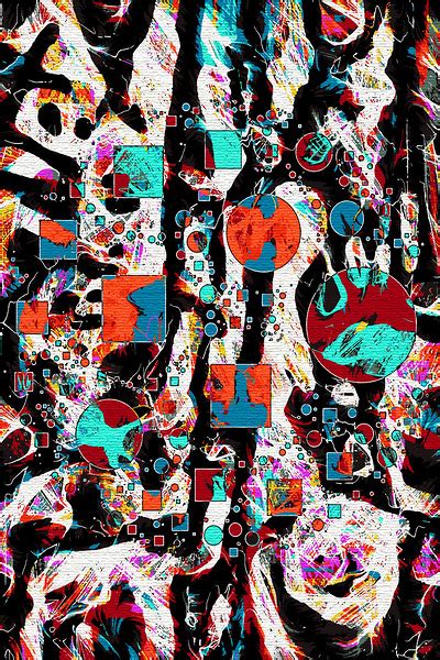 Energetic Structure Abstract Art Print 23107 By Visual Wall Art Wall Art