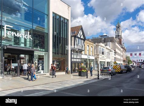 Colchester High Street Town Centre Essex Shops Shopping Shoppers Hi Res