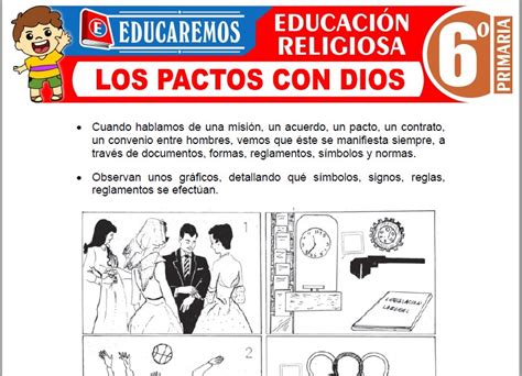 Los Pactos Con Dios Para Sexto De Primaria Fichas GRATIS