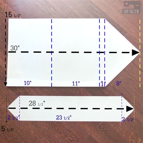 Cutting Template Love You Sew