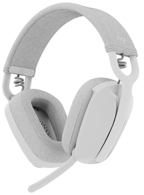 Безжични слушалки с микрофон Logitech Zone Vibe 100 бели сиви Ozone Bg