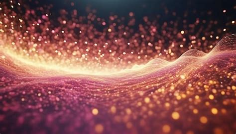 Wave Of Bright Particles Sound And Music Visualization Premium Ai