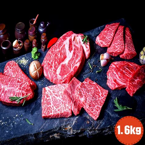 화룽 와규 프리미엄 명품 선물세트 1kg Mb9와규 전문점