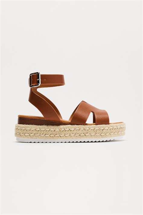 Bianca Platform Sandals Camel Fashion Nova