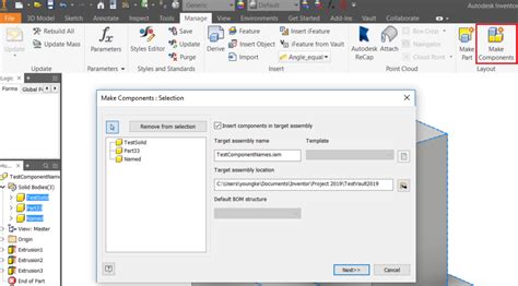 solved parts getting renamed automatically while making components