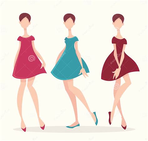 Retro Fashion Stock Vector Illustration Of Girl Modern 57111968