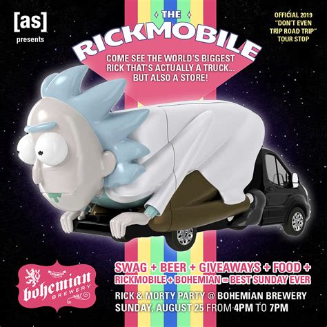 Big Shiny Robot Rick And Morty Road Trip At The Bohemian