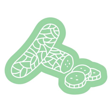 Polygonal Cucumber Slices Png And Svg Design For T Shirts